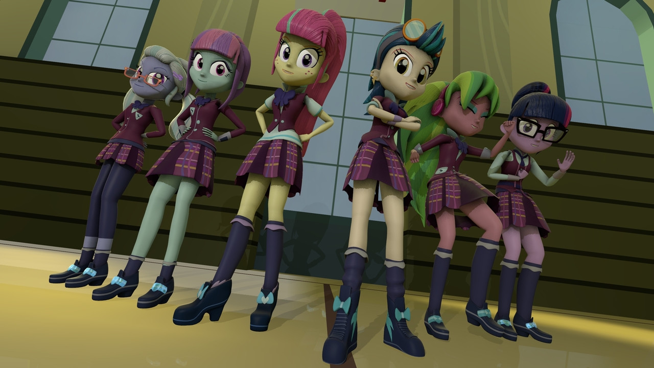 #2050884 - safe, artist:fazbearsparkle, indigo zap, lemon zest, sci-twi ...