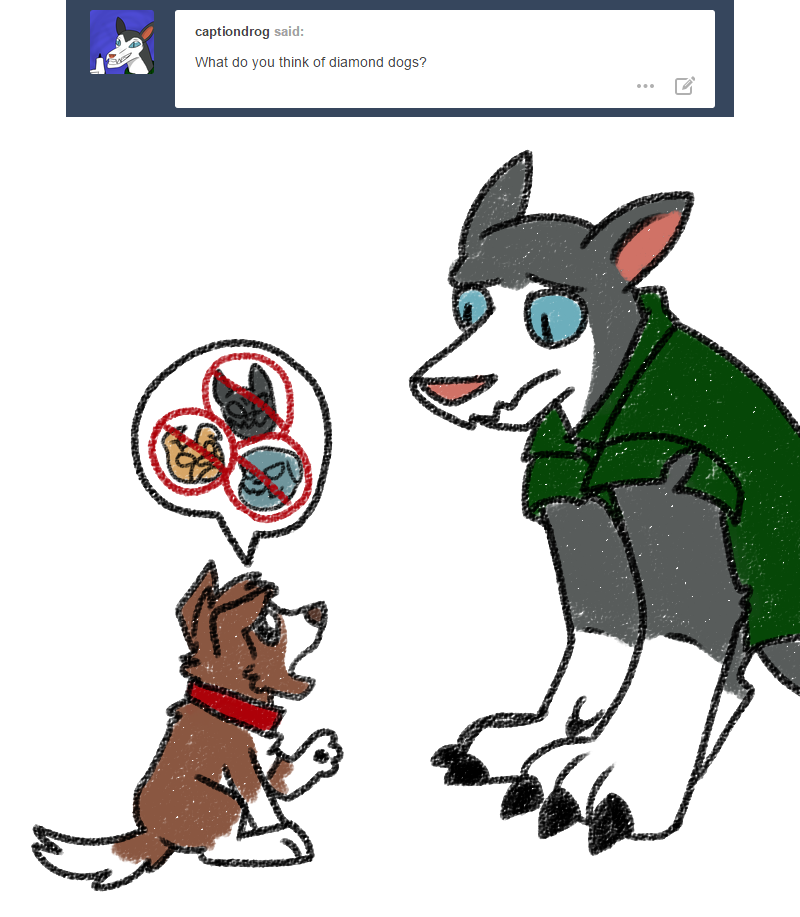 #2051112 - safe, artist:askwinonadog, winona, oc, oc:captain drog ...
