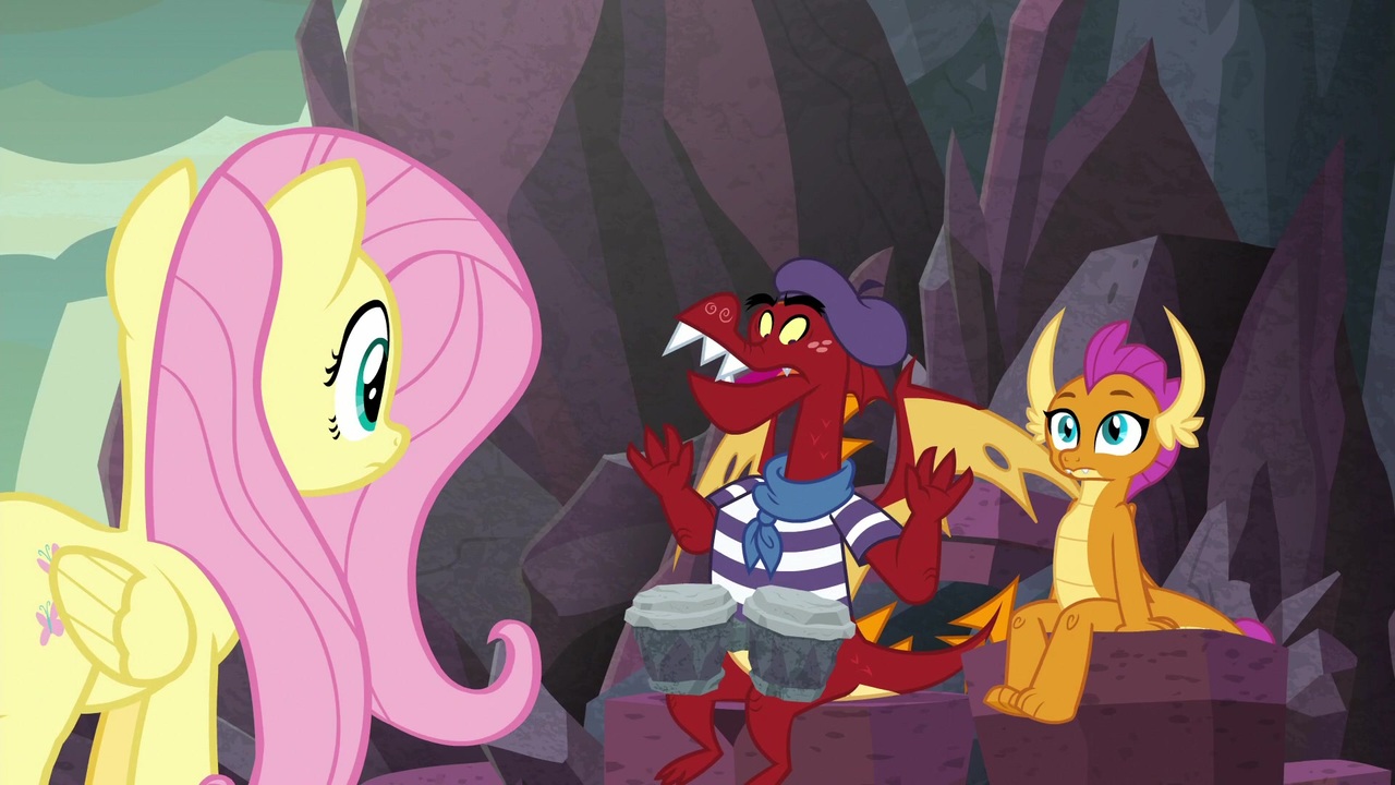#2054124 - safe, screencap, fluttershy, garble, smolder, dragon ...