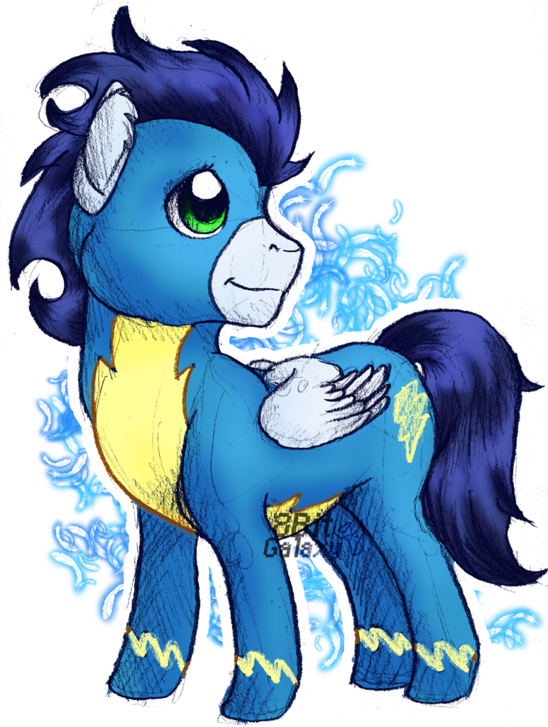 #2062936 - safe, artist:8bitgalaxy, soarin', pegasus, pony, clothes ...