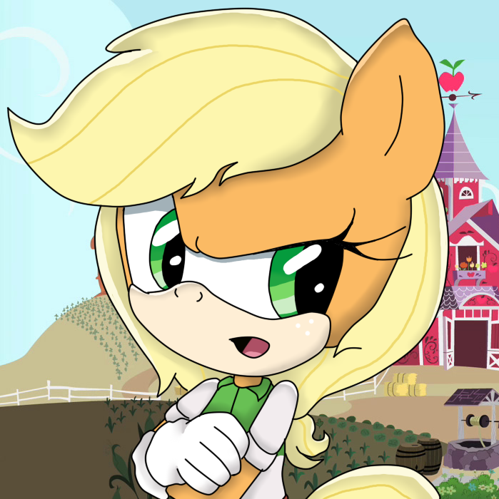 #2068194 - safe, artist:sanddy273, applejack, earth pony, anthro, g4 ...