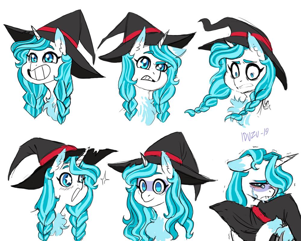 #2070176 - safe, artist:iduchan, oc, oc:azure, pony, crying ...