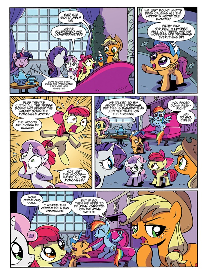 #2070178 - safe, artist:brenda hickey, idw, official comic, apple bloom ...