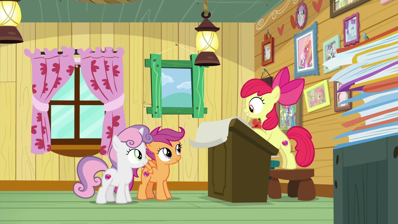 #2070768 - safe, screencap, apple bloom, scootaloo, sweetie belle ...