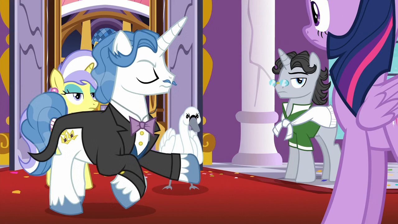 #2074875 - safe, screencap, eloise, fancypants, jet set, twilight ...