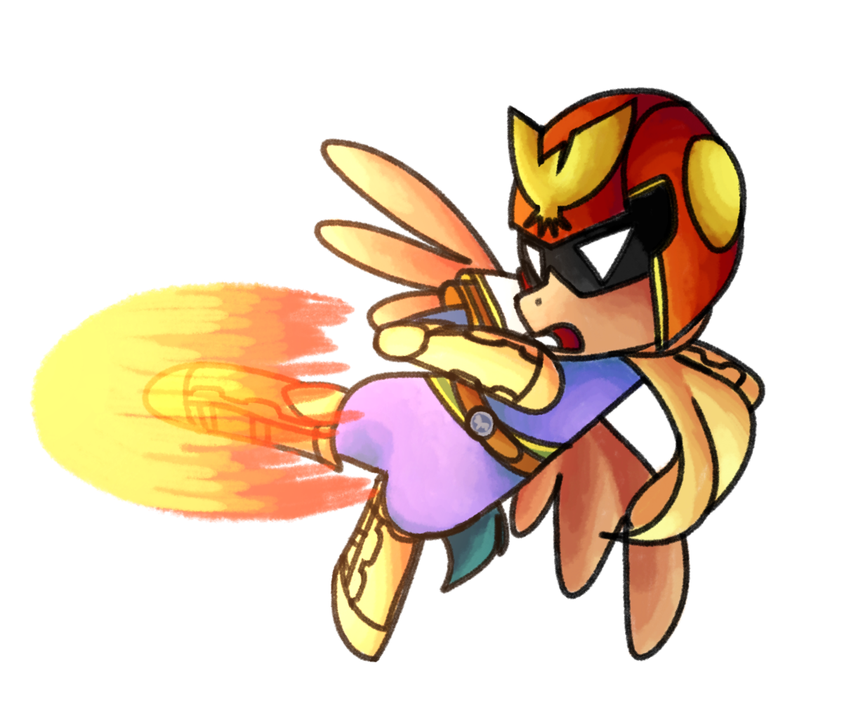 #2076313 - safe, artist:andromedasparkz, pegasus, pony, captain falcon ...