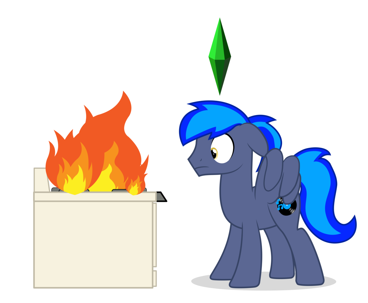 #2076548 - safe, artist:blue-vector, oc, oc only, oc:proffy floyd ...