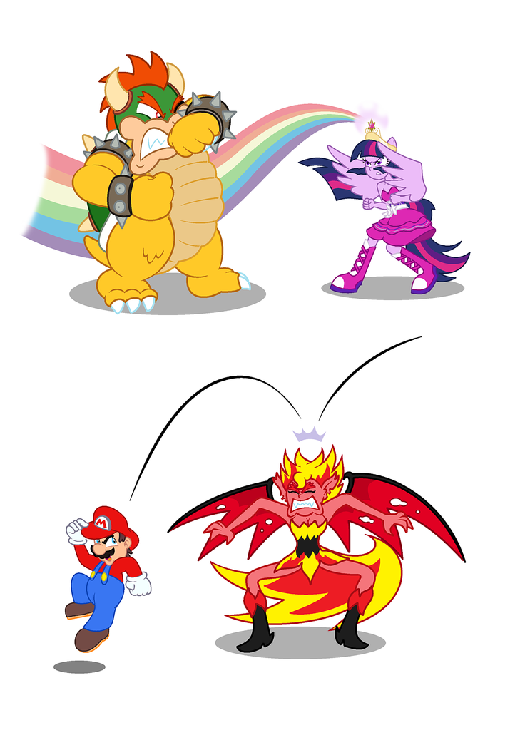 #2078666 - safe, artist:bbbhuey, sunset shimmer, twilight sparkle ...