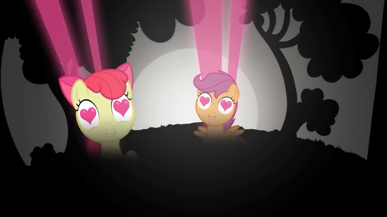 #2078702 - safe, artist:omegaozone, apple bloom, scootaloo, earth pony ...