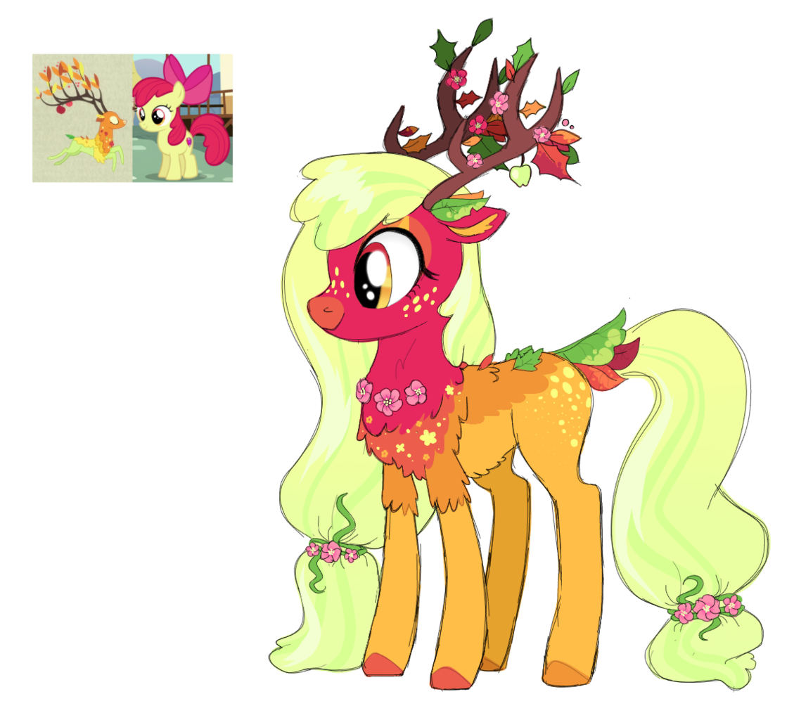 #2057228 - safe, artist:unoriginai, apple bloom, the great seedling, oc ...