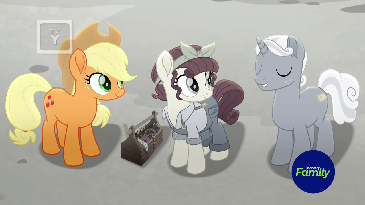 #2079088 - safe, screencap, applejack, sunny skies, torque wrench ...
