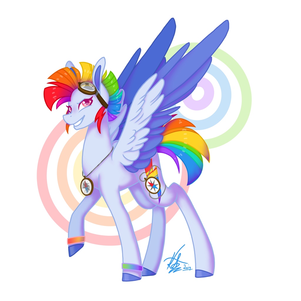 #2079703 - safe, artist:bubowl, rainbow dash, pony, abstract background ...