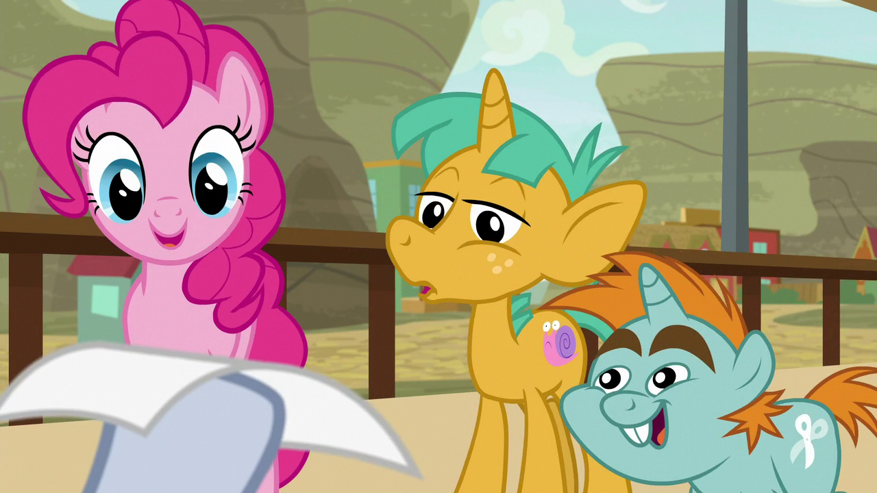 #2057635 - safe, screencap, pinkie pie, snails, snips, pony, common ...