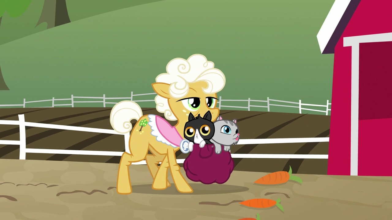 #2060152 - safe, screencap, goldie delicious, cat, pony, g4, going to ...