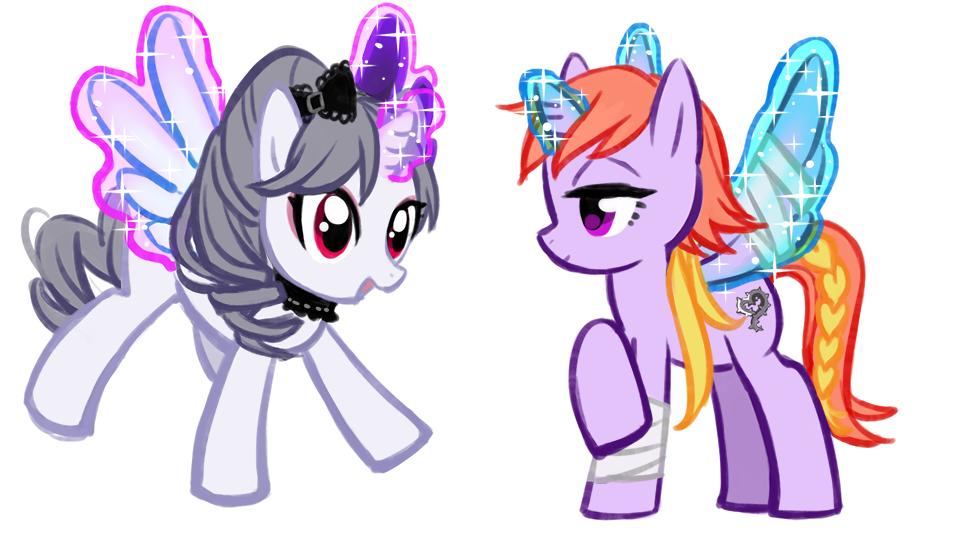 #2088649 - safe, artist:karashim, pony, unicorn, artificial wings ...