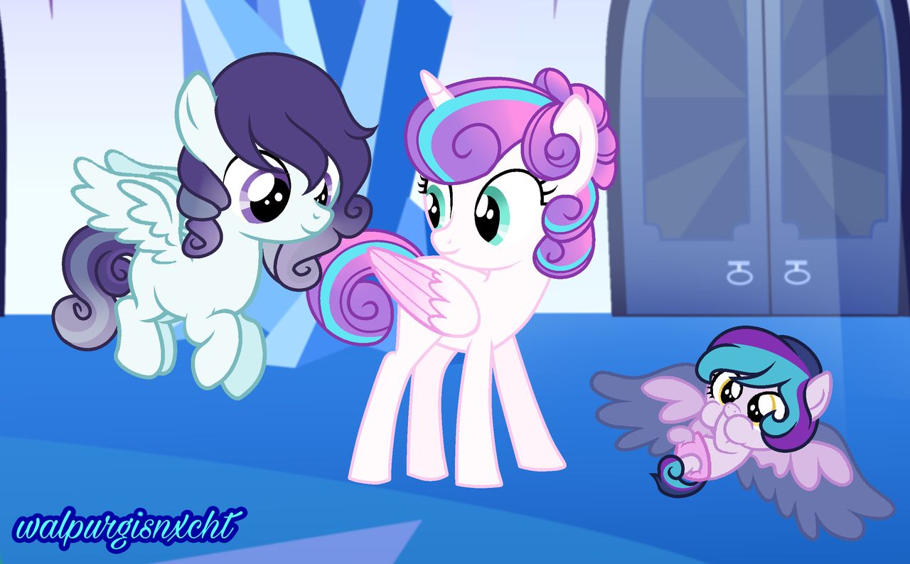 #2089214 - safe, artist:t-aroutachiikun, princess flurry heart, oc, oc ...