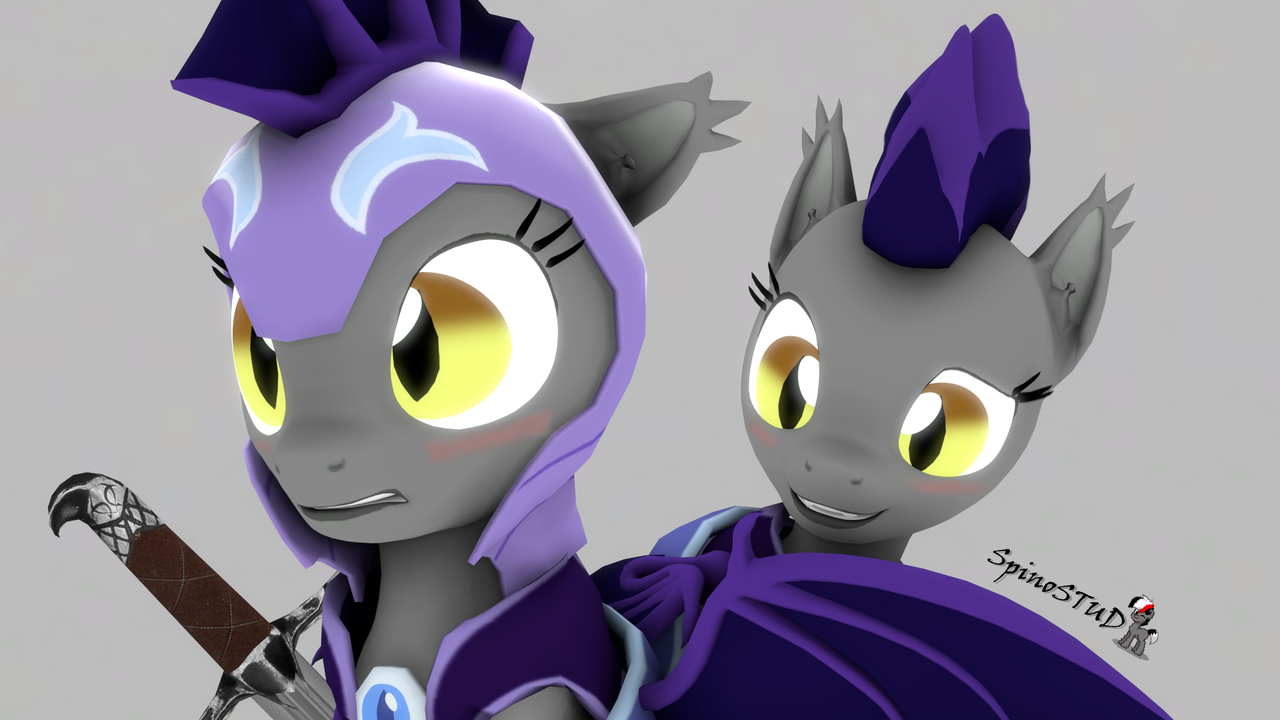 #2091505 - safe, artist:spinostud, bat pony, pony, 3d, armor, bat wings ...