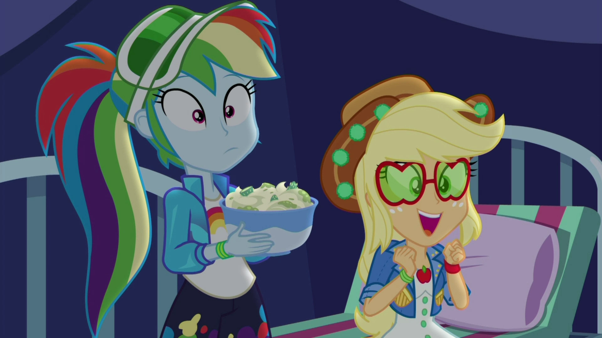 #2091833 - safe, screencap, applejack, dirk thistleweed, rainbow dash ...