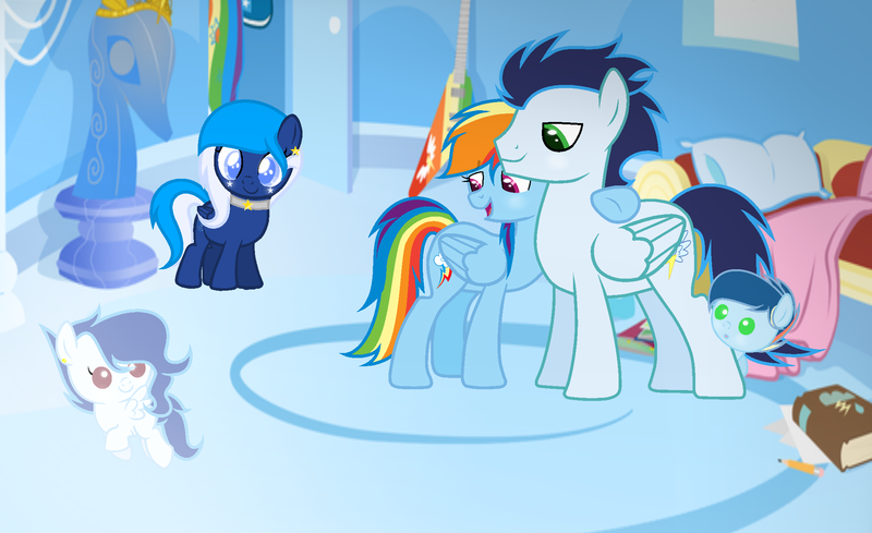 Rainbow Dash And Soarin Family
