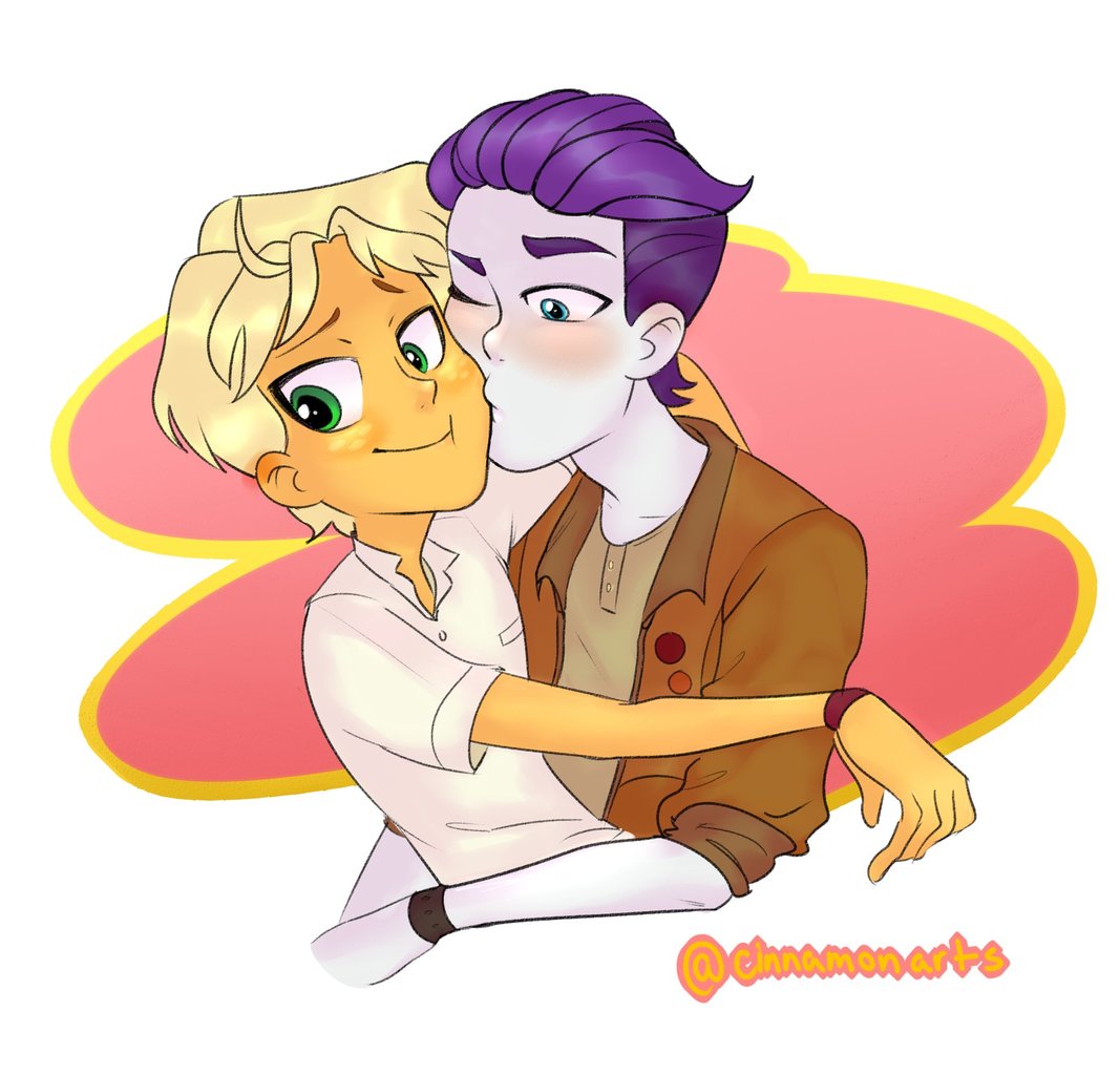 #2095016 - safe, artist:cinnamonarts, dirk thistleweed, ragamuffin (g4 ...