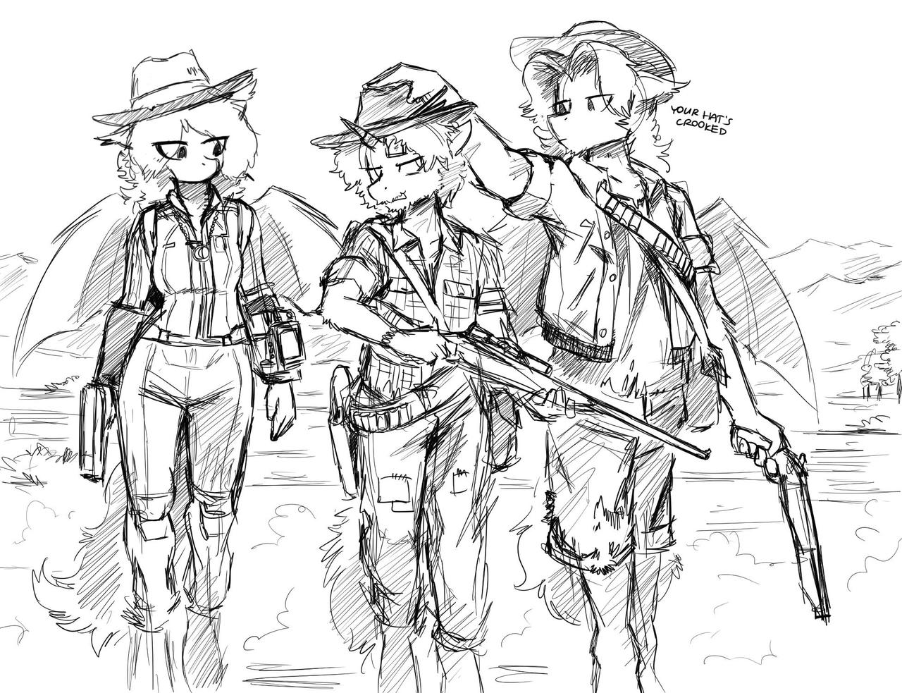 #2096192 - safe, artist:the-minuscule-task, oc, bat pony, unicorn ...