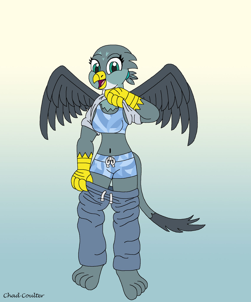 #2096661 - suggestive, artist:baroquewolfe, gabby, griffon, anthro, g4 ...