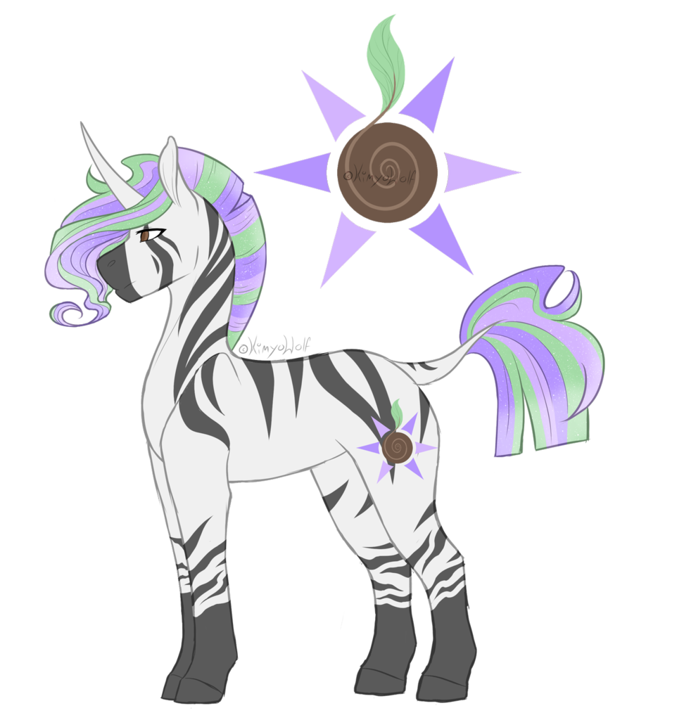 #2099329 - safe, artist:kimyowolf, oc, oc only, hybrid, zony ...