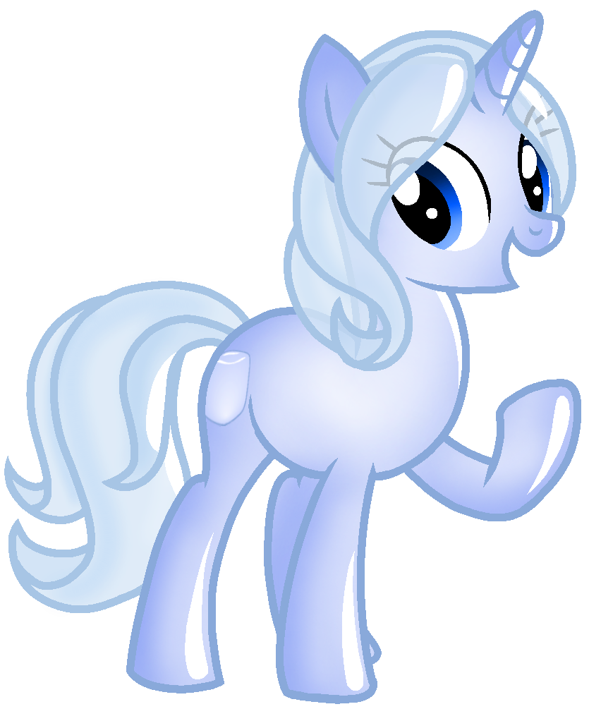 #2104311 - safe, artist:rainbow eevee, ice pony, object pony, original ...