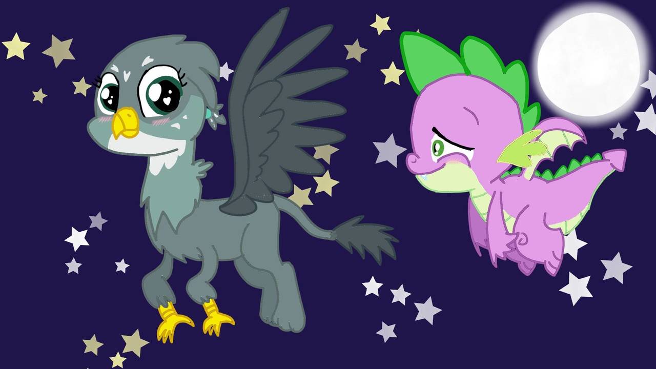 #2105560 - safe, artist:phoenixtdm, gabby, spike, dragon, griffon, g4 ...