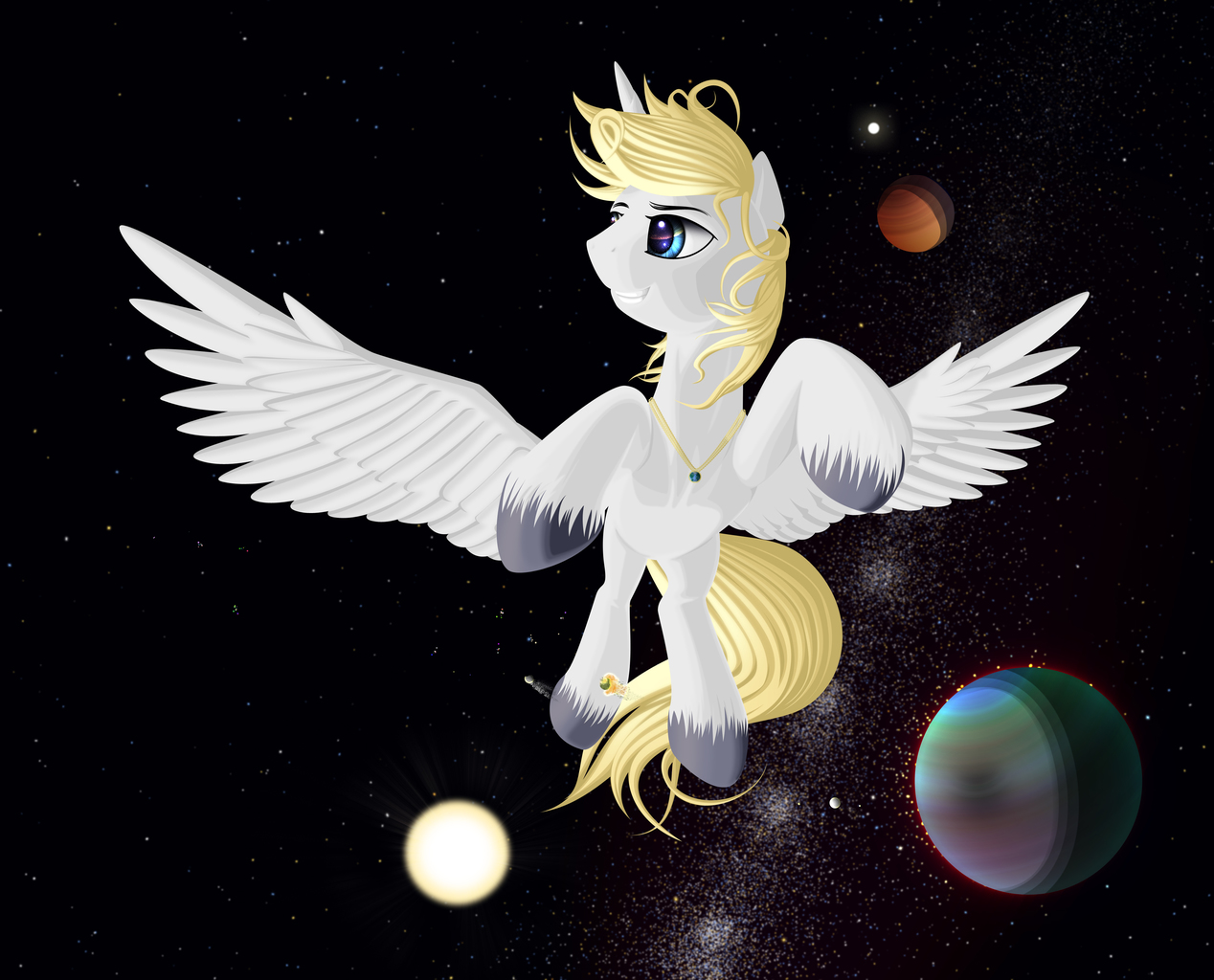 #2105984 - safe, artist:styroponyworks, oc, oc only, oc:dio, alicorn ...