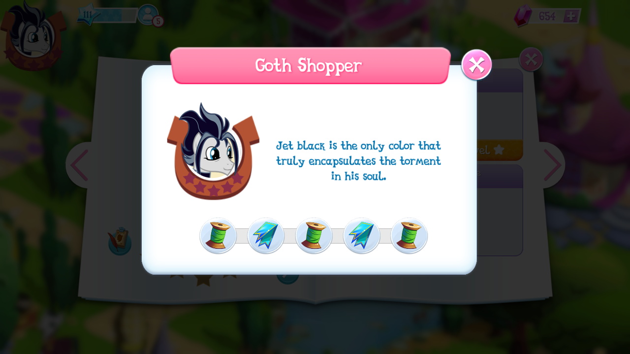 #2106703 - safe, gameloft, snow hope, pony, g4, goth, male, stallion ...