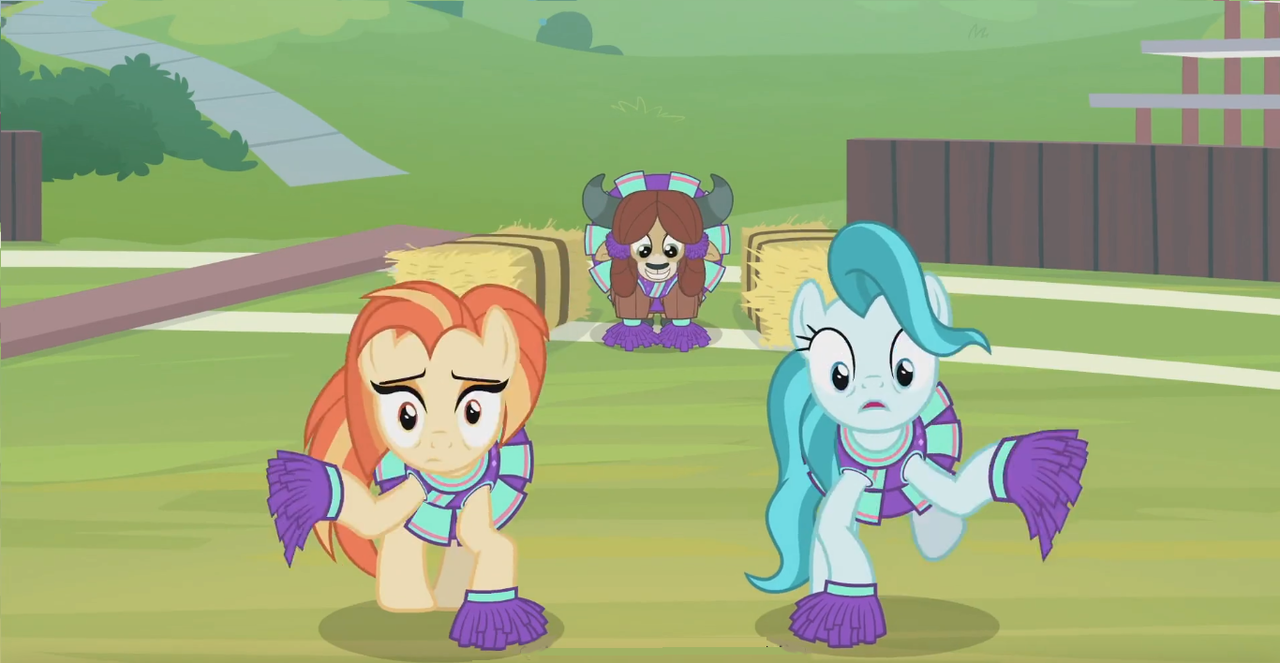 #2115827 - safe, screencap, lighthoof, shimmy shake, yona, earth pony ...