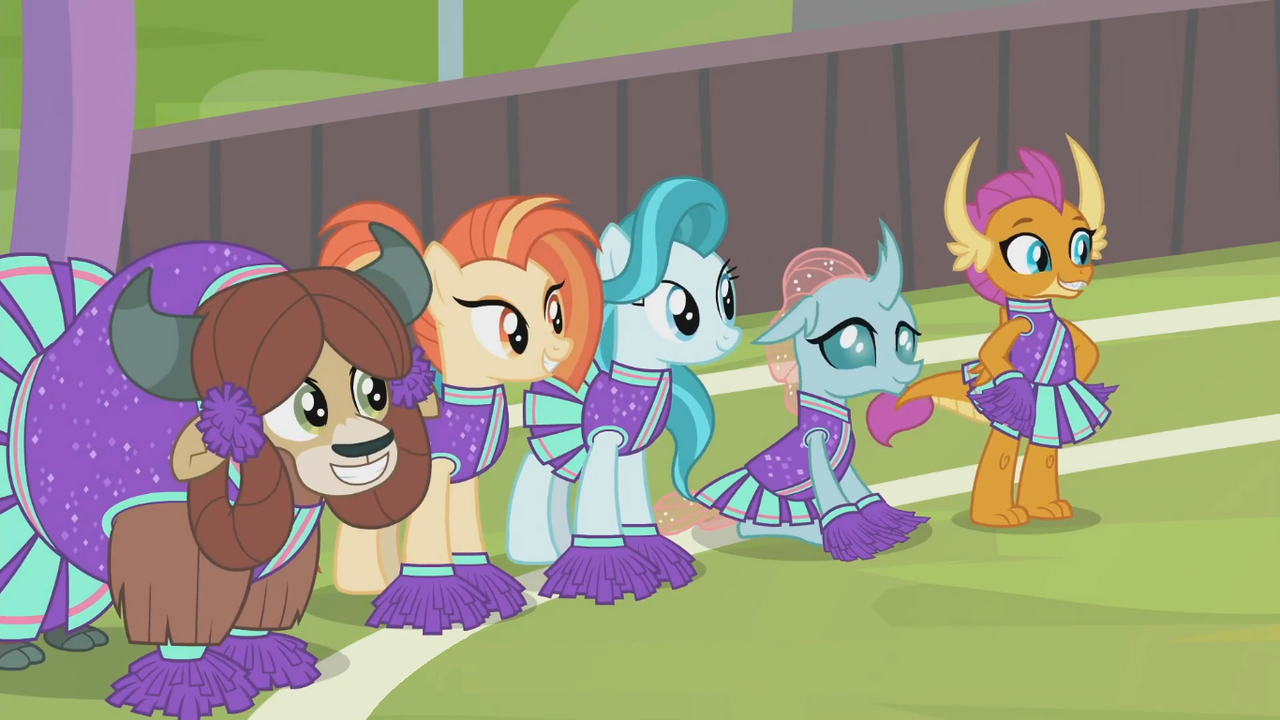 #2116289 - safe, screencap, lighthoof, ocellus, shimmy shake, smolder ...