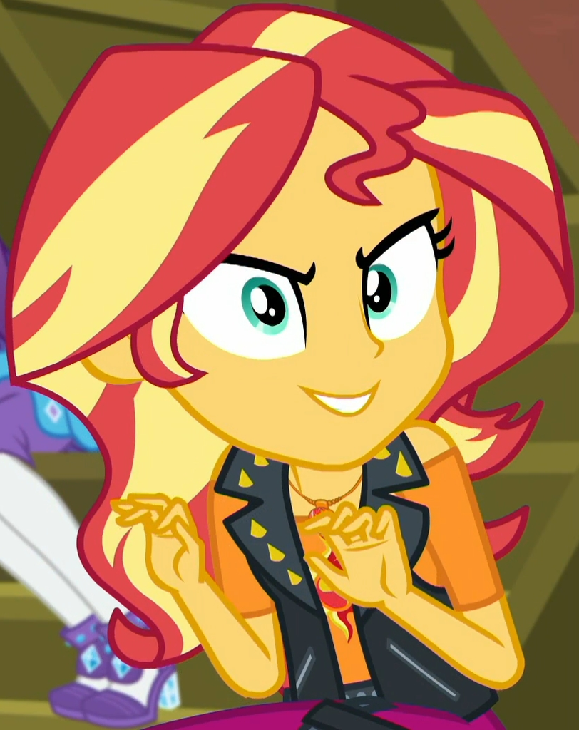 #2124312 - safe, screencap, sunset shimmer, costume conundrum ...