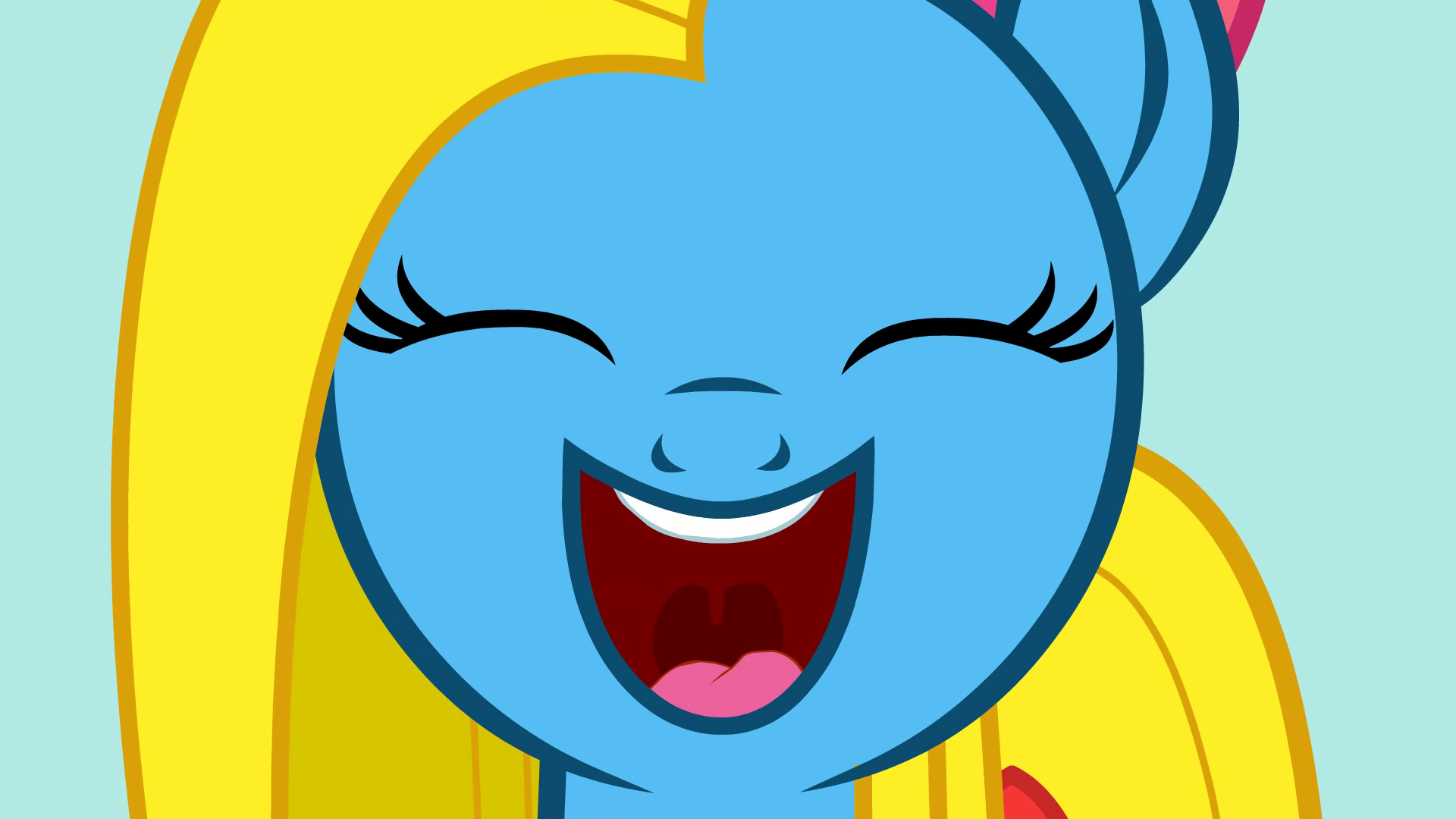 #2125073 - suggestive, artist:shelikof launch, oc, oc:cuteamena, oc:electric blue, oc:sunshine ...