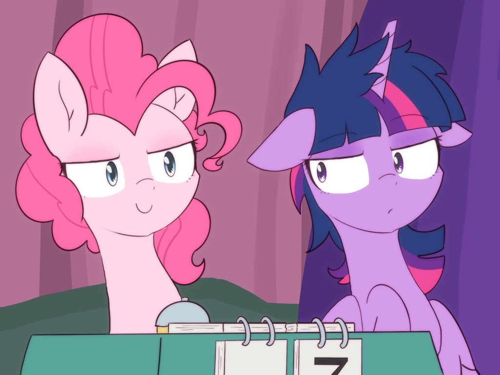 #2125430 - safe, artist:akainu_pony, pinkie pie, twilight sparkle ...