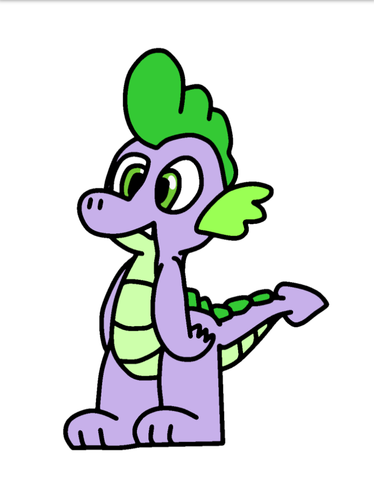 #2127342 - safe, artist:tarkan809, spike, dragon, i tried, inkscape ...