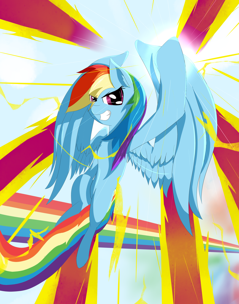 #2127998 - safe, artist:iceflare0714, rainbow dash, pony, dynamic pose ...