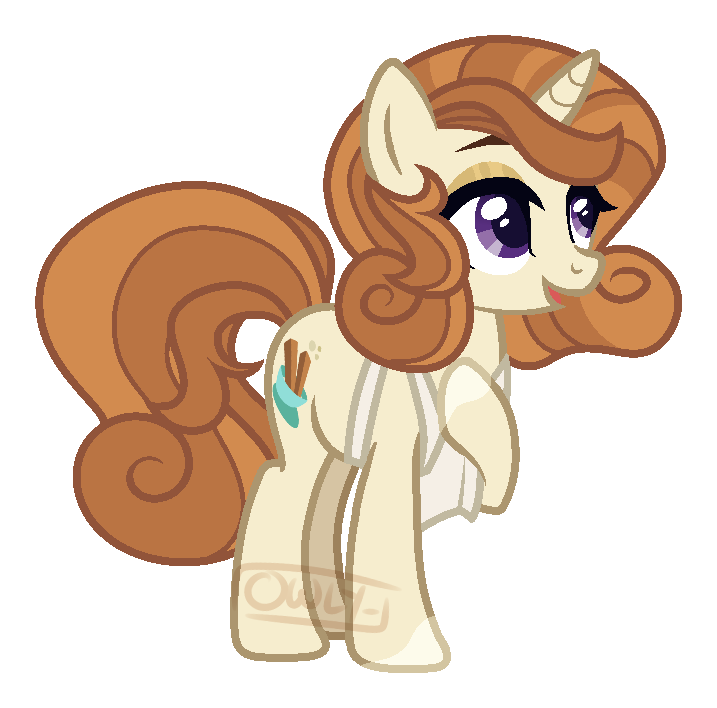 #2107795 - safe, artist:vintage-owll, cinnamon chai, pony, unicorn, g4 ...