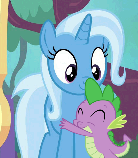 #2132768 - safe, editor:undeadponysoldier, spike, trixie, g4, my little ...