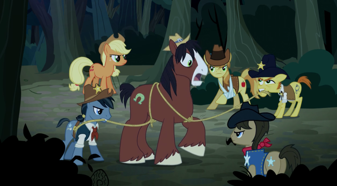#2109808 - safe, screencap, applejack, braeburn, fetter keys, sheriff ...
