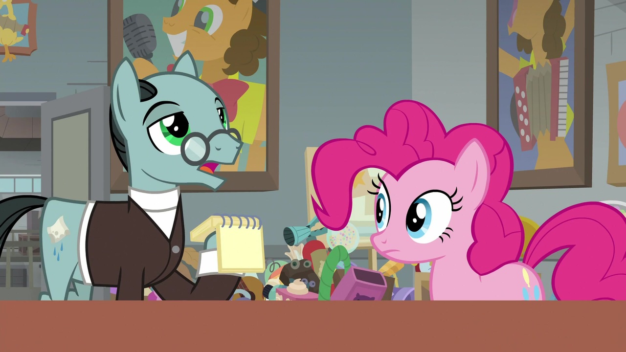 #2112176 - safe, screencap, cheese sandwich, pinkie pie, sans smirk ...