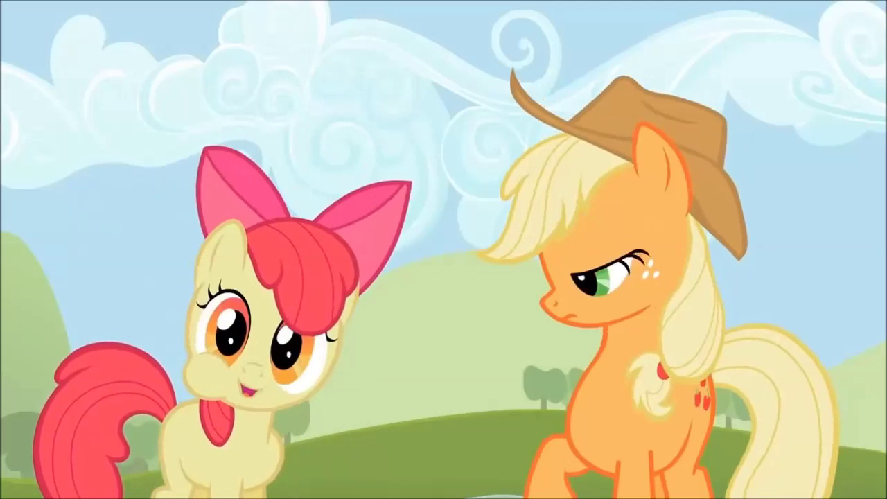 #2140780 - safe, screencap, apple bloom, applejack, earth pony, pony ...