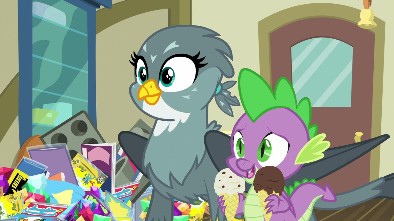 #2141031 - safe, screencap, gabby, spike, dragon, griffon, dragon ...