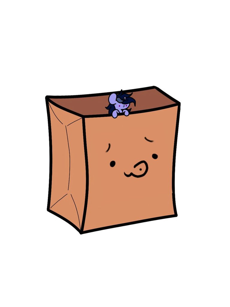 #2141446 - safe, artist:php142, edit, oc, oc:paper bag, oc:purple flix ...