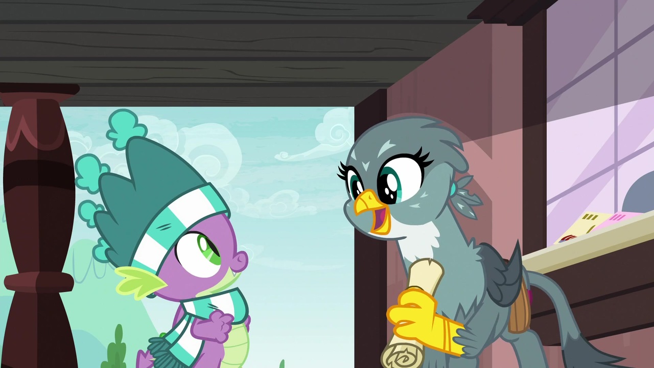 #2143087 - safe, screencap, gabby, spike, dragon, griffon, dragon ...