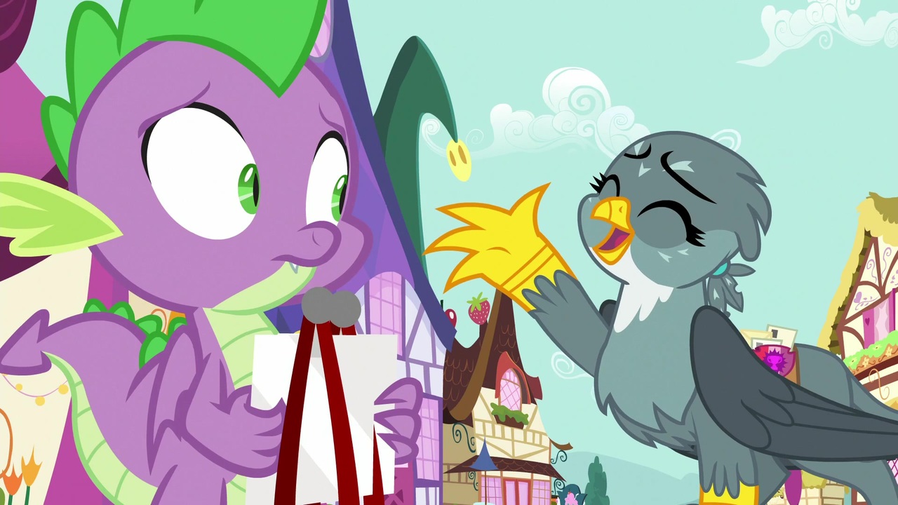 #2143342 - safe, screencap, gabby, spike, dragon, griffon, dragon ...
