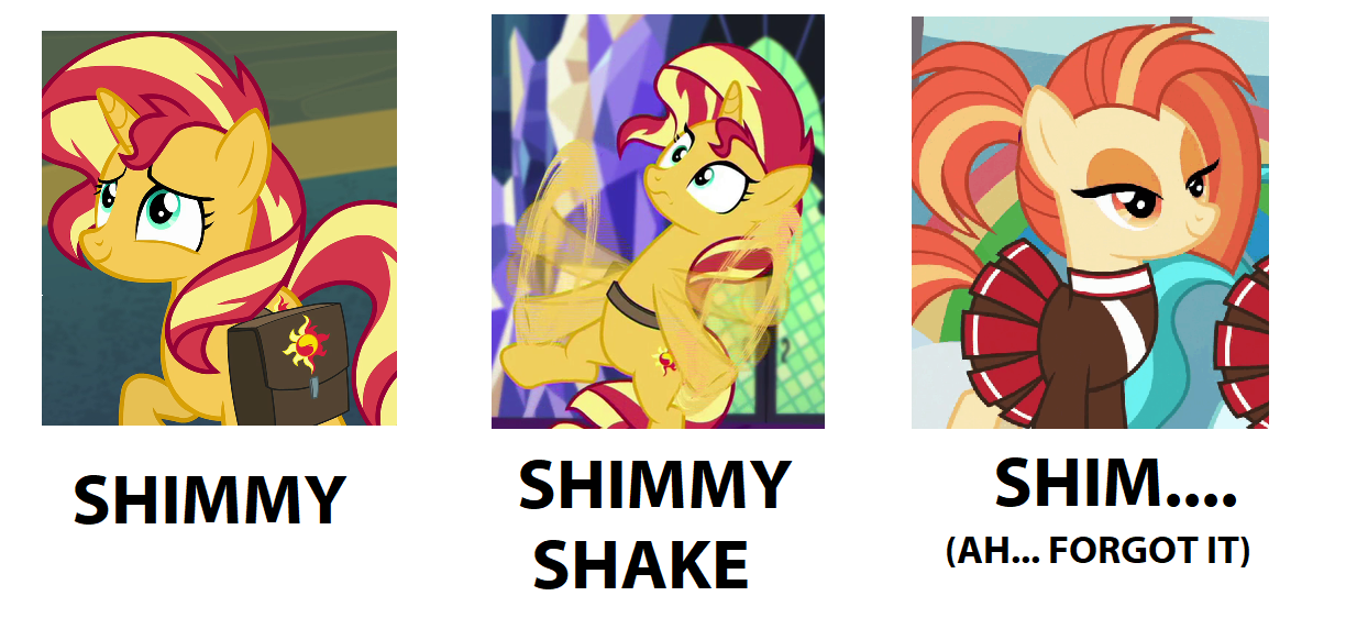 #2144535 - safe, screencap, shimmy shake, sunset shimmer, earth pony ...
