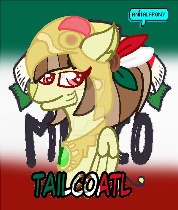 #2145699 - safe, artist:anitalapony, oc, oc only, oc:tailcoatl, pegasus ...