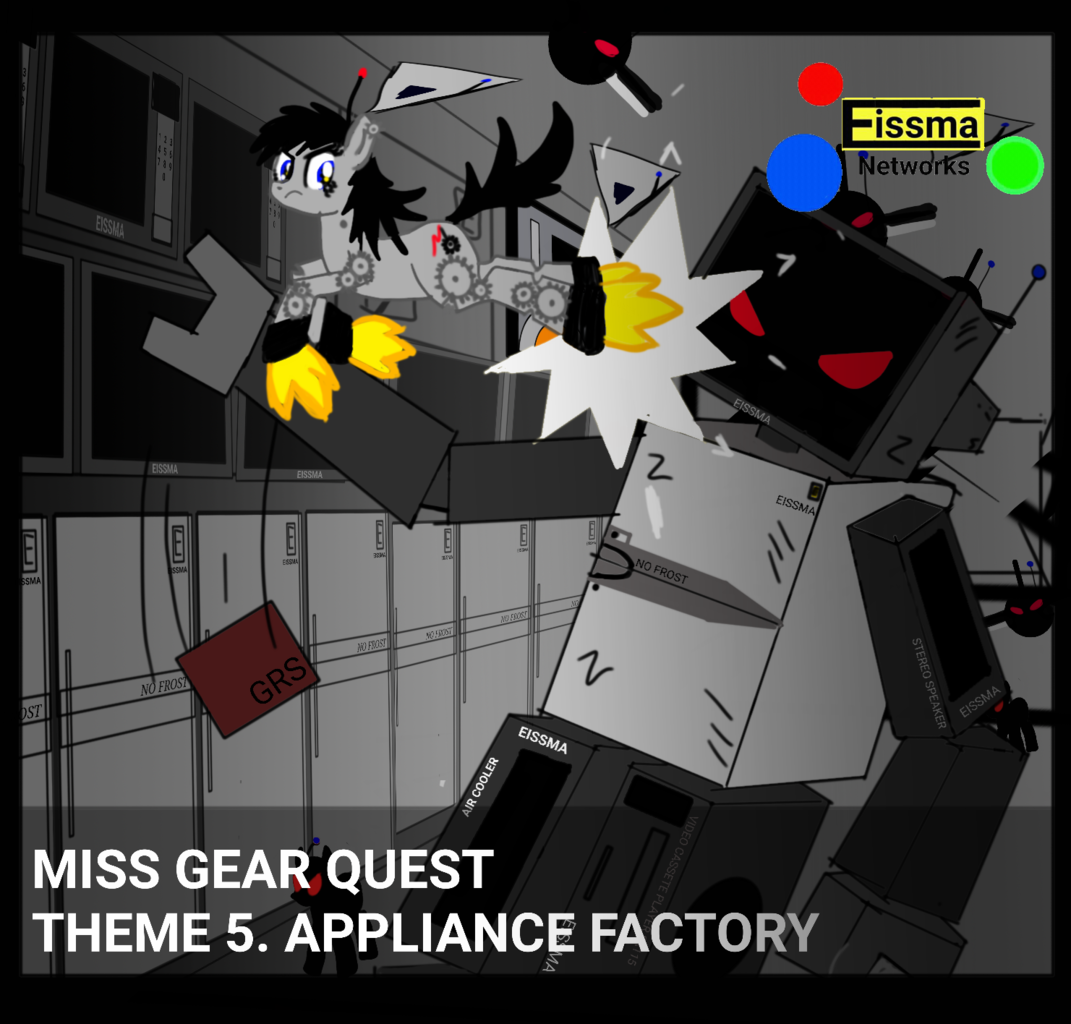 #2145775 - safe, artist:wvdr220dr, oc, earth pony, pony, robot, robot ...